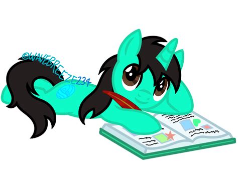 Mlp Wave Breeze Writing A Journal By Wavebreeze234 On Deviantart