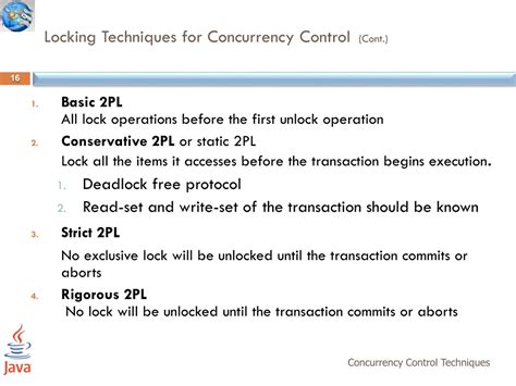 Ppt Concurrency Control Techniques Chapter 18 Powerpoint Presentation Id 260786