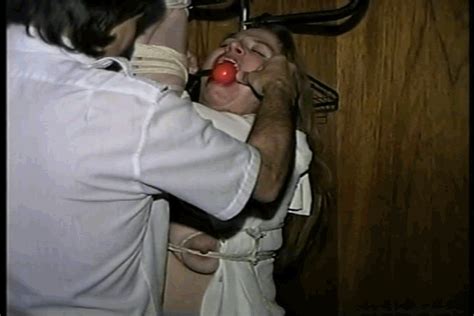 30 yr old bbw single stepmom is tape gagged barefoot ballgagged tit tied nipple pinched and tied