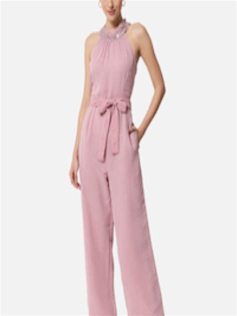Buy Baesd Self Designed Halter Neck Basic Jumpsuit Jumpsuit For Women 26207164 Myntra