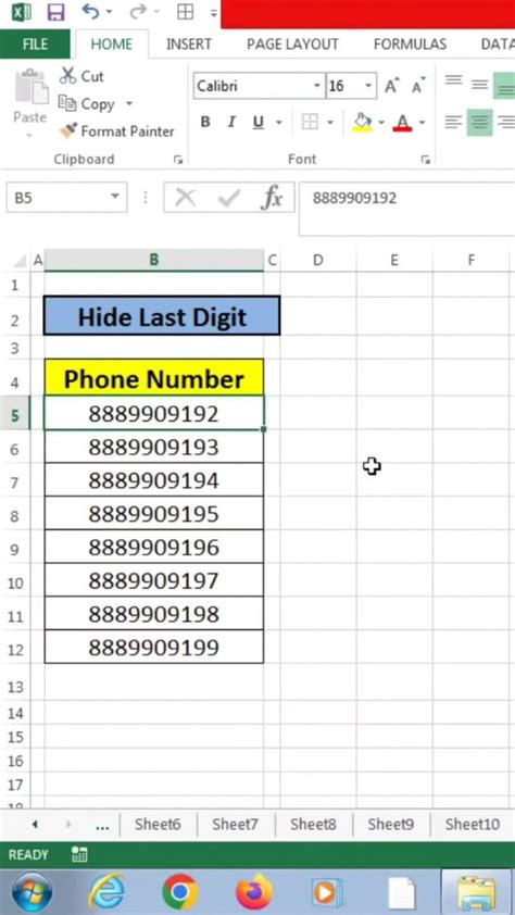 How To Hide Last Digit In Excel Hide Last Digit Excel Tutorials