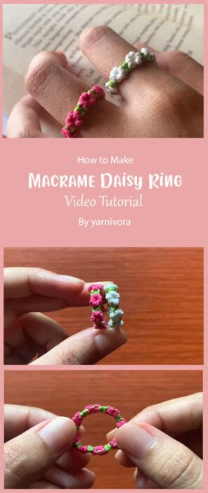 Diy Macrame Rings Made Easy Free Tutorial Ideas