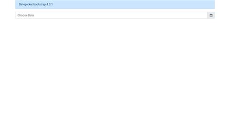 bootstrap4 datepicker