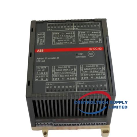 abb 07dc92 digital input output i o module in stock controltech