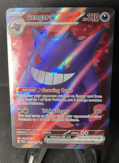 Gengar Ex 193 162 Ultra Rare Card Temporal Forces Sv5 193