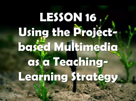 Using The Project Based Multimedia As A Teaching Learning Strategy Pptx