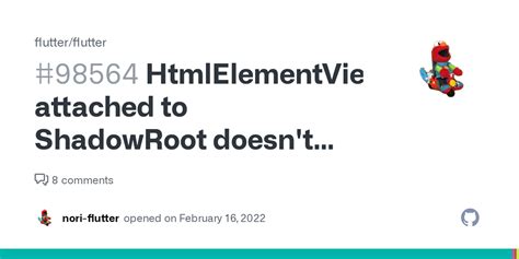 HtmlElementView Attached To ShadowRoot Doesn T Allow JavaScript Element