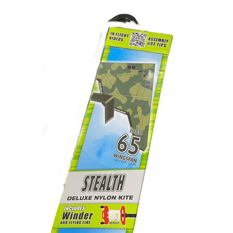 X Kites Stealth Deluxe Fiberglass Frame Durable Nylon Kite 65 Wingspan