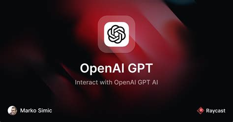 Raycast Store Openai Gpt