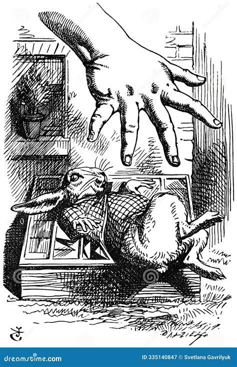 Classical Illustration Till Alice In Wonderlad Coloting Page For