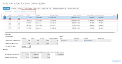 Coding Champ Payment Schedule In Dynamics 365 For Operations