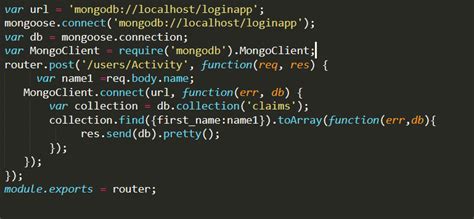 Javascript Mongodb Saying Pretty Is Not A Function Stack Overflow