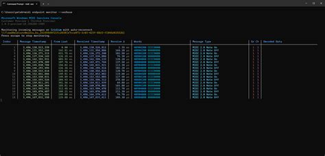 Endpoints And Messages In The MIDI Console Windows MIDI Services