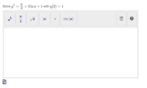Solved Y′ Xy 2lnx 1 With Y 3 1