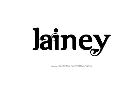 Lainey Name Tattoo Designs