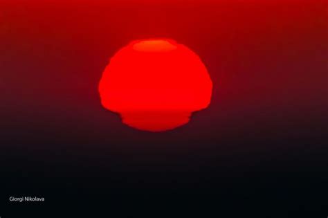 ბახმაროდან დანახული ზღვაში ჩამავალი მზე ©️📷 გიორგი ნიკოლავა Travelnews Ge