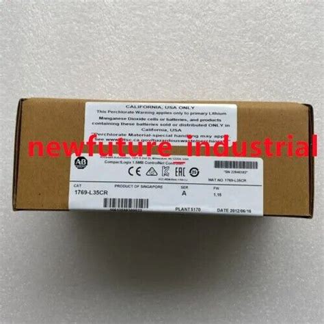 Allen Bradley Ab 1769 L35cr Sera Compactlogix Controlnet Redundant Controller Ebay