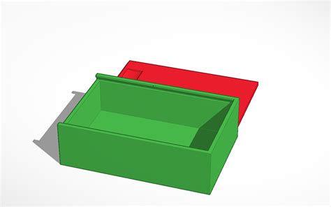 3d Design Sliding Cover Box Tinkercad