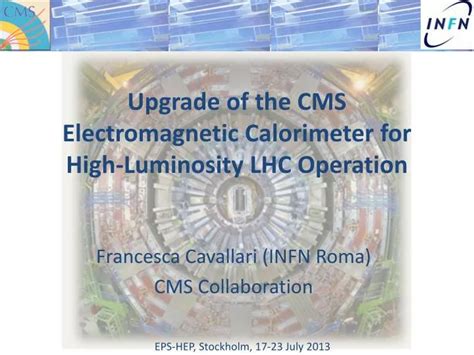 Ppt Upgrade Of The Cms Electromagnetic Calorimeter For High Luminosity Lhc Operation