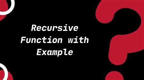 Recursive Function With Simplest Example C Tutorials For Beginners