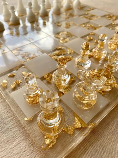 Beautiful Custom Made Resin Chess Set Etsy