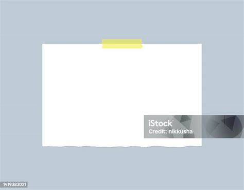 끈적 끈적한 테이프가있는 찢어진 종이 조각 벡터 템플릿 디자인입니다 빈 종이 시트 모형 접착제 테이프가 있는 백서의 벡터 시트