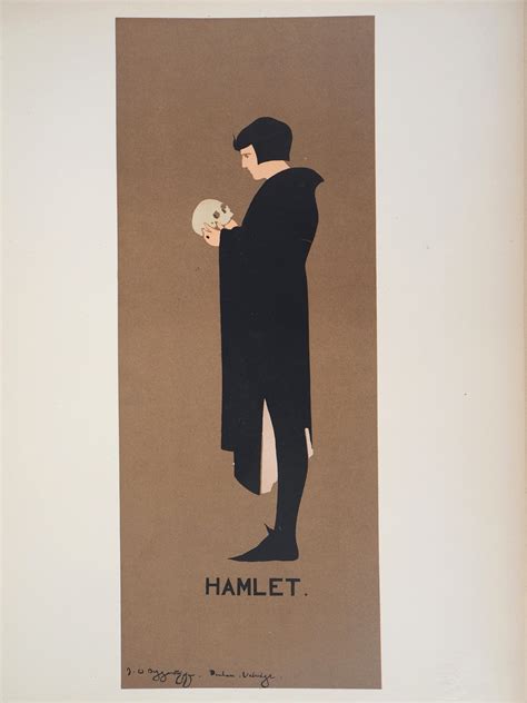 Beggarstaffs 1 Shakespeare Monologue Of Hamlet Lithograph Les