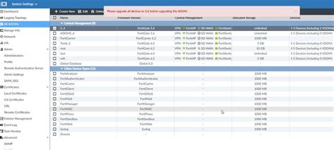 Technical Tip How To Upgrade An Adom On Fortimana Fortinet Community