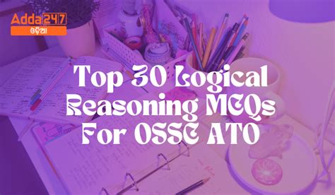 Top 30 Logical Reasoning Mcqs For Ossc Ato 03 June 2024