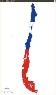 Chile Map Province Province Capital Cities Roads And Rivers