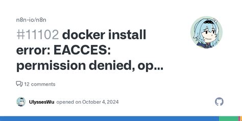 Docker Install Error Eacces Permission Denied Open Homenoden8nconfig Still Happens