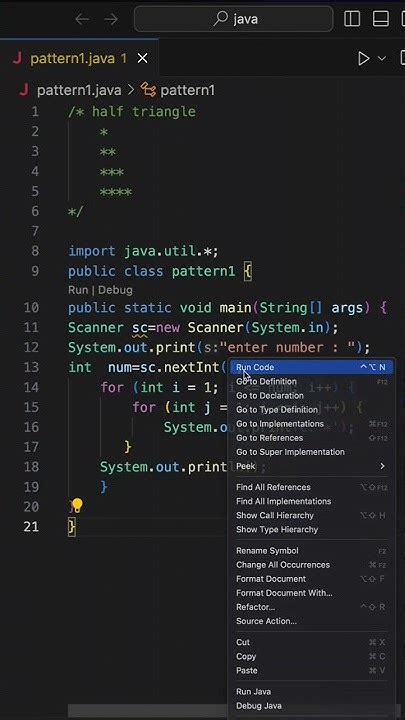 Java Pattern Code Made Simple Step By Step Tutorial Coding Java Youtube