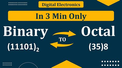binary to octal conversion octal to binary conversion number system