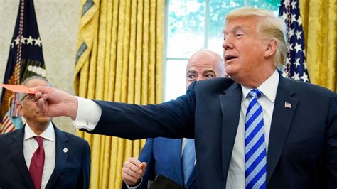 Donald Trump Gives Media A Red Card During Meeting With Fifa President