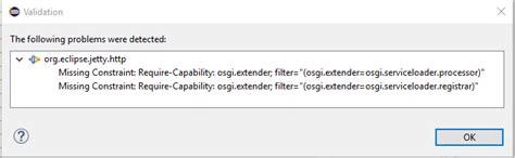 Eclipse After Jetty Update To 94x Missing Constraint Require