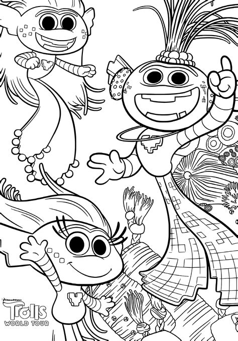 Trolls World Tour Coloring Pages Coloring Cool Trolls World Tour Coloring Pages Coloring Cool