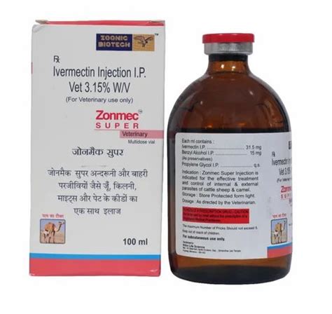 Liquid 100ml Zonmec Super Ivermectin Injection At Rs 995 Box In Jaipur
