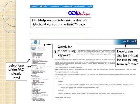 Ppt Ebscohost Databases Powerpoint Presentation Free Download Id