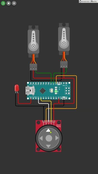 🕹️joystick controlled servo motor project with arduino 🛠️ electronic