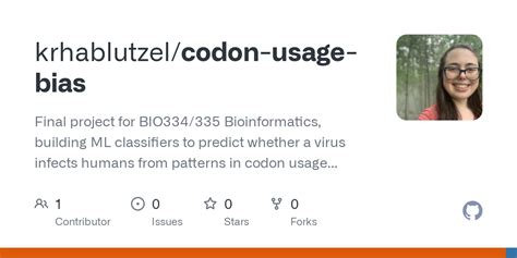 Github Krhablutzelcodon Usage Bias Final Project For Bio334335