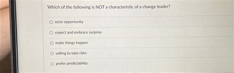 Solved Which Of The Following Is Not A Characteristic Of A