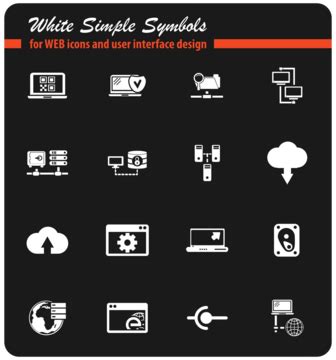 Server Icon Set Router Vector Network Vector Router Vector Network PNG And Vector With