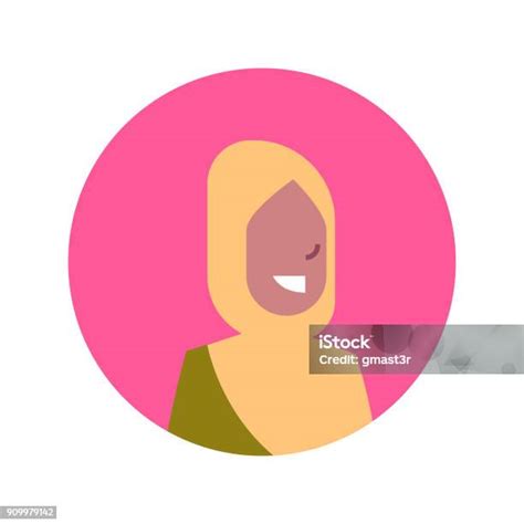 아랍어 여자 프로필 아바타 아이콘 아랍 여성 초상화 이슬람 여자 얼굴 기업 재무와 산업에 대한 스톡 벡터 아트 및 기타 이미지 기업 재무와 산업 남자 사업가 동쪽