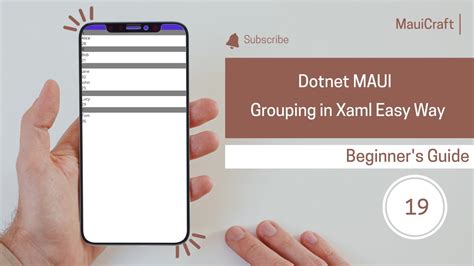 Dotnet MAUI Grouping In XAML Easy Way YouTube