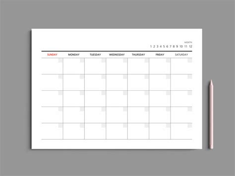 굿노트 먼슬리 플래너 달력 무료 파일