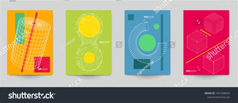 평면 기하학적 형식의 현대 추상 미술 스톡 벡터로열티 프리 1941848092 Shutterstock