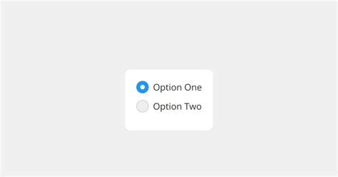 css custom styled radio buttons