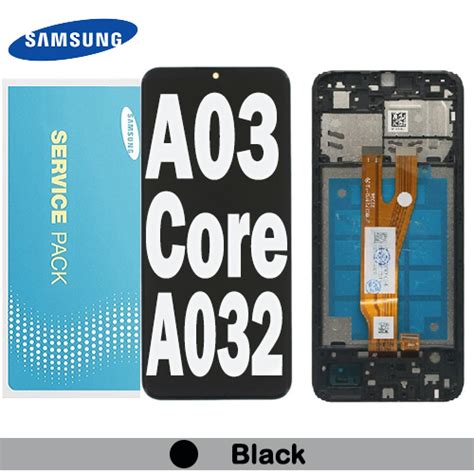 Samsung Sm A032 A03 Core Lcd Touch Screen With Frame Service Pack [black] Gh81 21711a