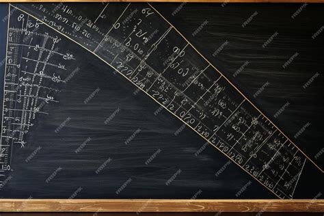 Mathematics Trigonometry Graph Chalkboard Premium Ai Generated Image