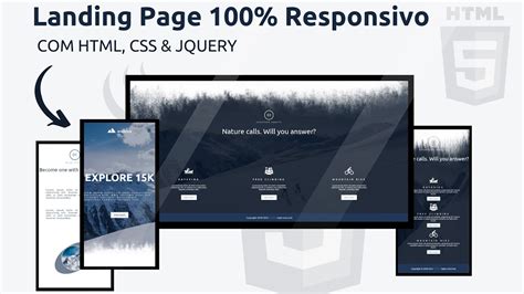 Criando Uma Landing Page Responsiva Do Zero Com Html Css And Jquery